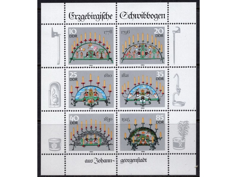 Nemačka DDR 1986. Komplet serija
