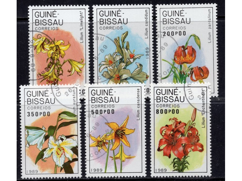 086 - Gvineja Bisao - Flora - Cveće - Žigosane marke