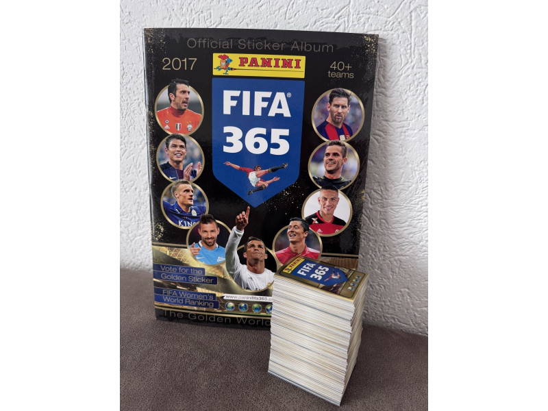 Fifa365_2017 Glanc album+Kompletan set slicica !!