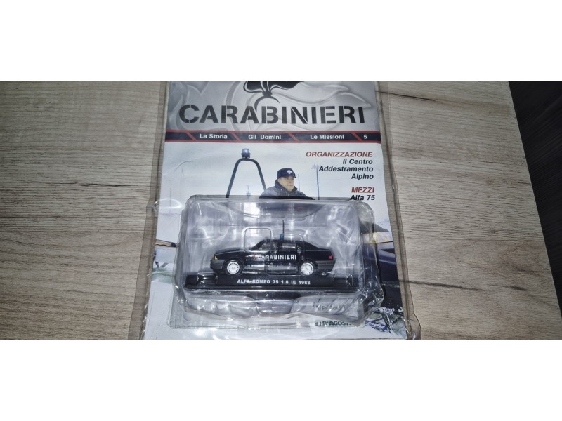 DeAgostini Carabinieri Alfa Romeo 75 1.8 IE (1988) 1:43