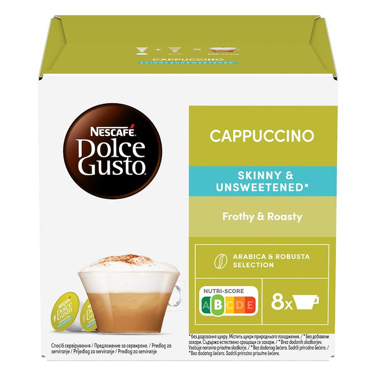 Dolce Gusto kaps cappuccino skinny 161.6g nestle dolce gusto