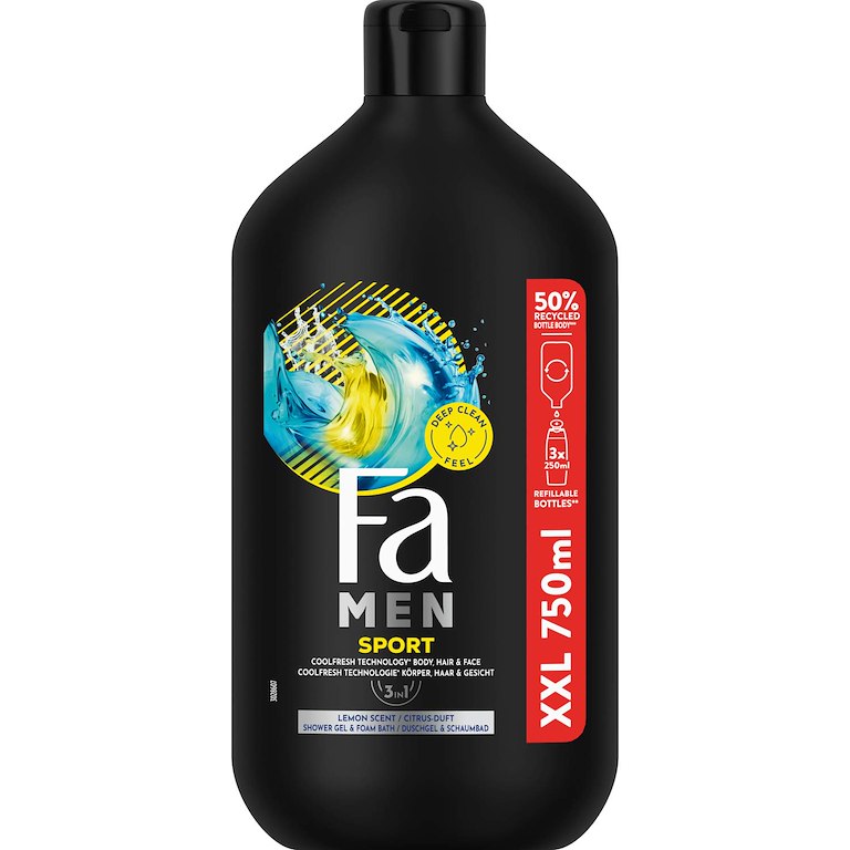 Fa gel tuš men sport 750ml fa