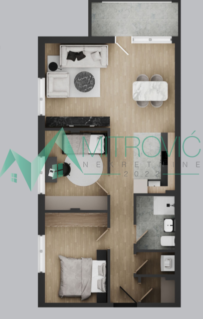 Dvoiposoban stan na prodaju, 65m2, 139.880€