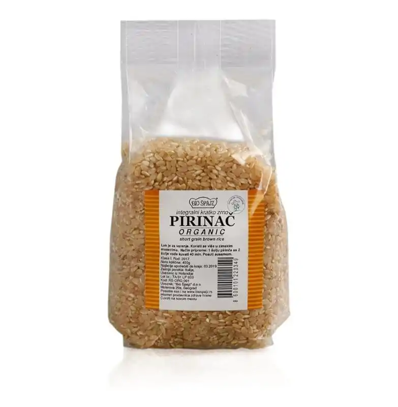 Pirinac kratko zrno integralno BIO 450g Bio Spajz