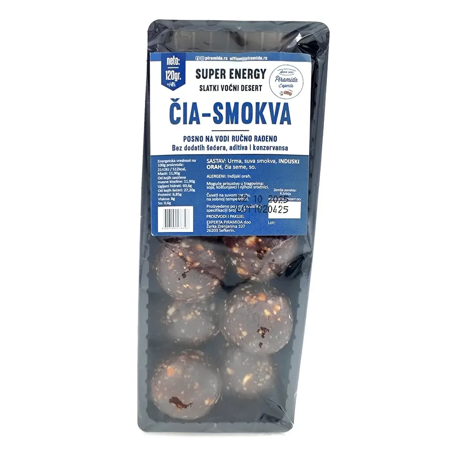 CIA-SMOKVA SUPER ENERGY 120G-PIRAMIDA-POSNO NA VODI