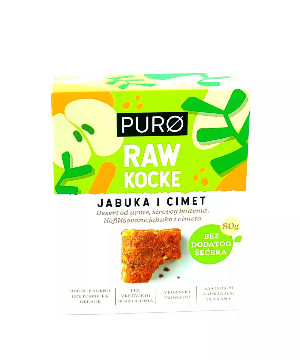 PURO KOCKE JABUKA CIMET 80G