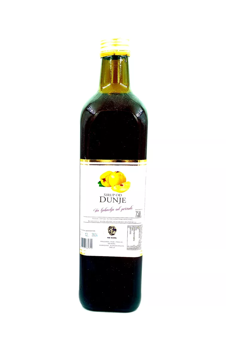 SIRUP OD DUNJE 750 ML BARIL