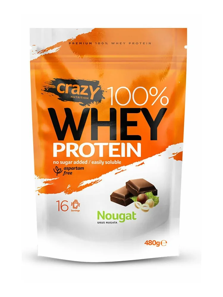 WHEY PROTEIN NUGAT-LESNIK 480G CRAZY NUTRITION