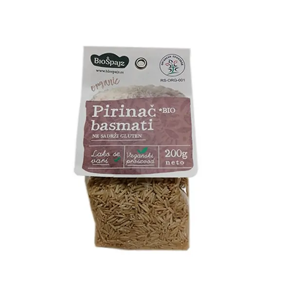 PIRINAC BASMATI INTEGRALNI BIO 200G BIO SPAJZ