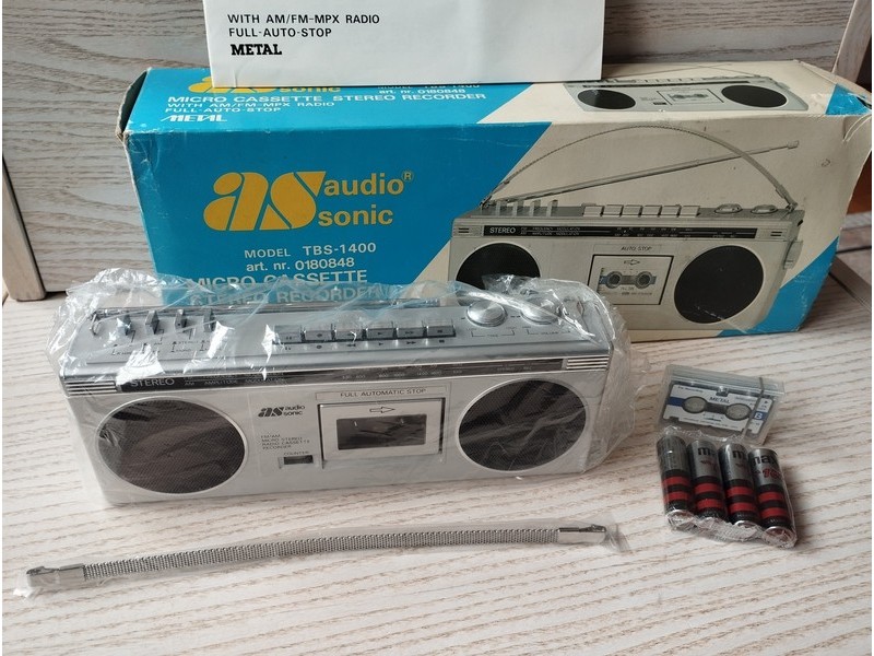 AUDIO SONIC Micro cassette stereo recorder RETKO!!!