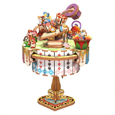 3D Puzla - Tonecheer, Alice's Tea Party, Rotating Music Box