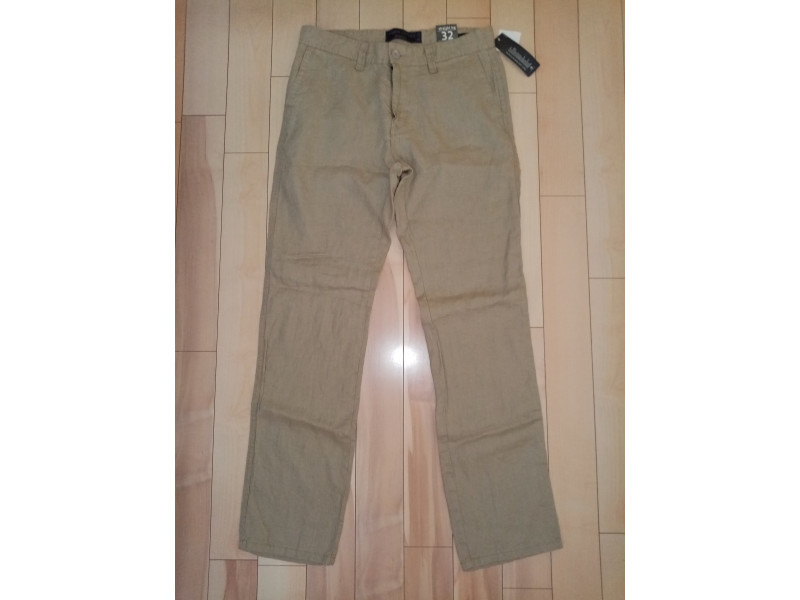 C & A vrhunske muske lanene pantalone 32 NOVO