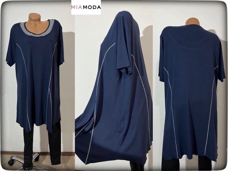 *MIA MODA*Duga Viskozna majica*NEKORISCENO*48-XL