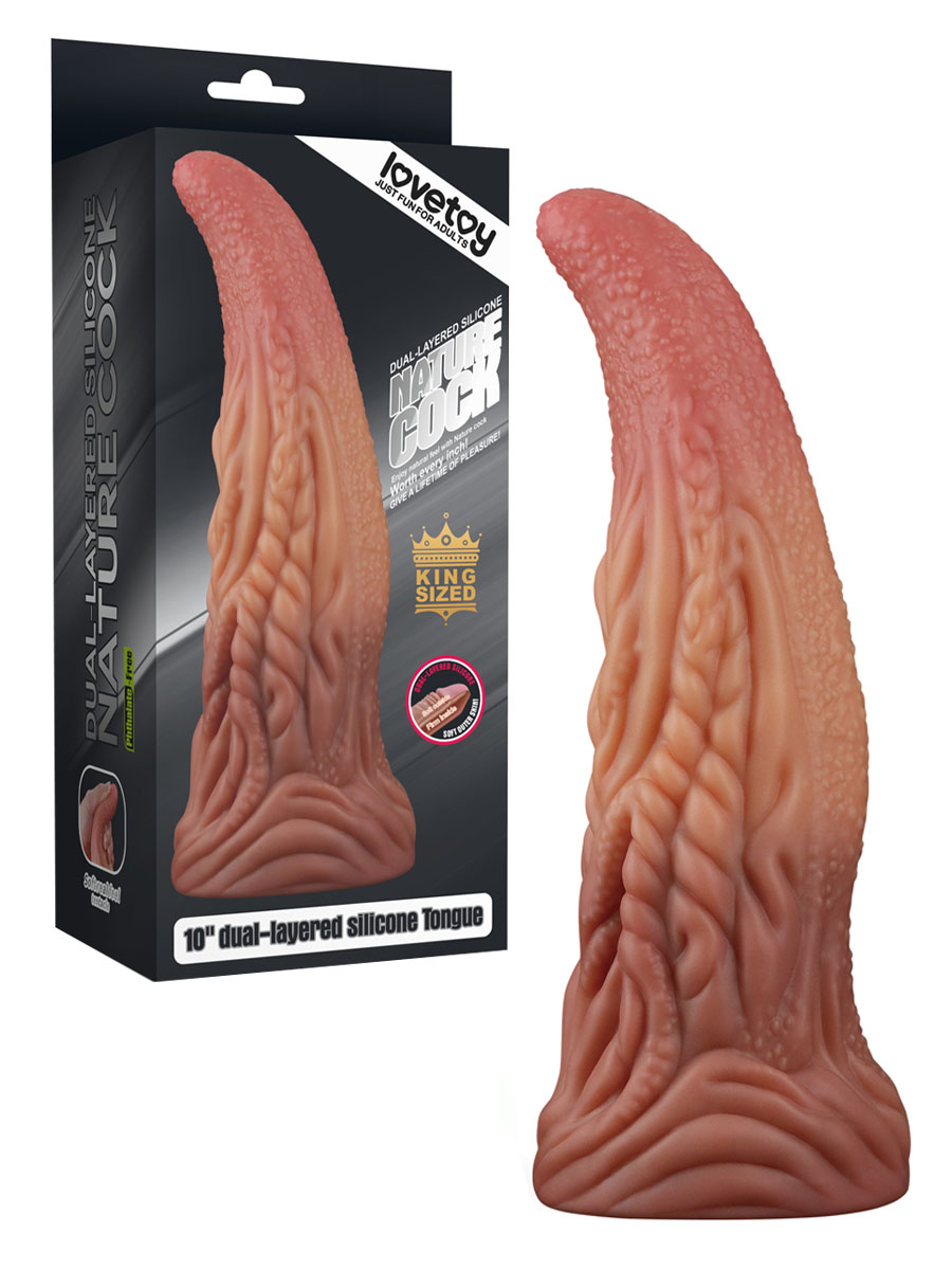 10“ Dual layered Platinum Silicone Tongue
