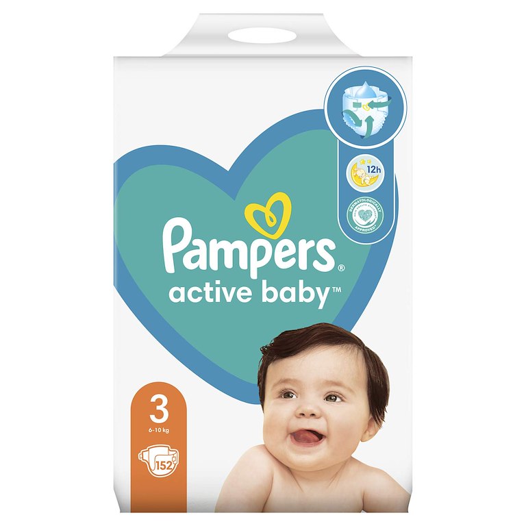 Pampers pelene pampers active mb 3 midi 152 pampers