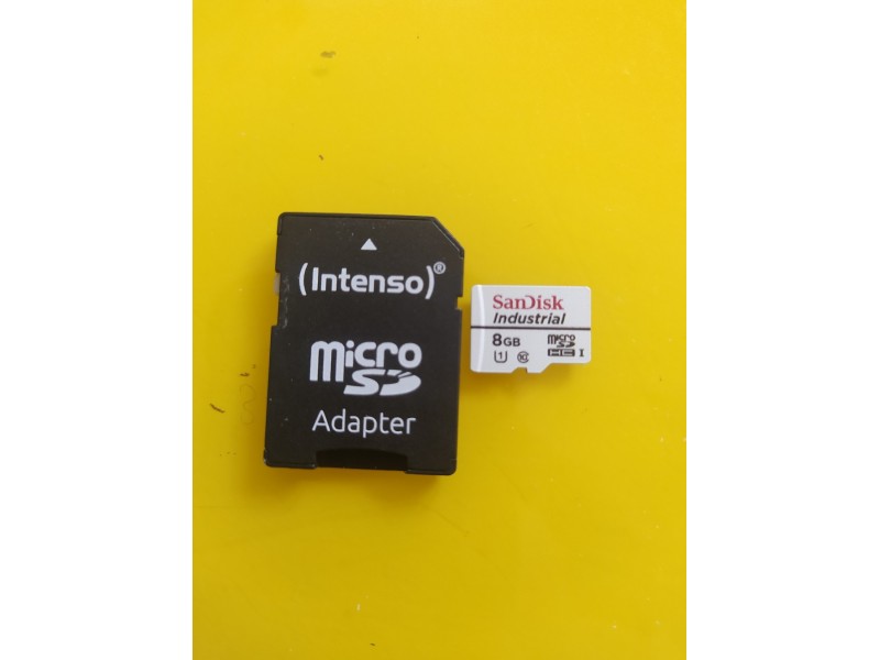 Mikro SD kartica SANDISK INDUSTRIAL 8Gb sa SD adapterom