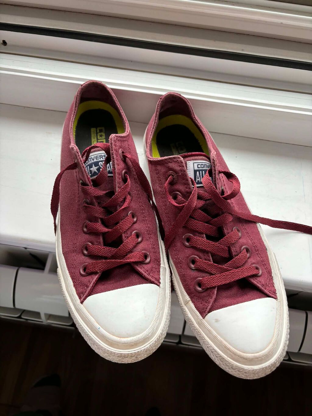 Original Converse All Star patike – plitke, bordo boje. - Model