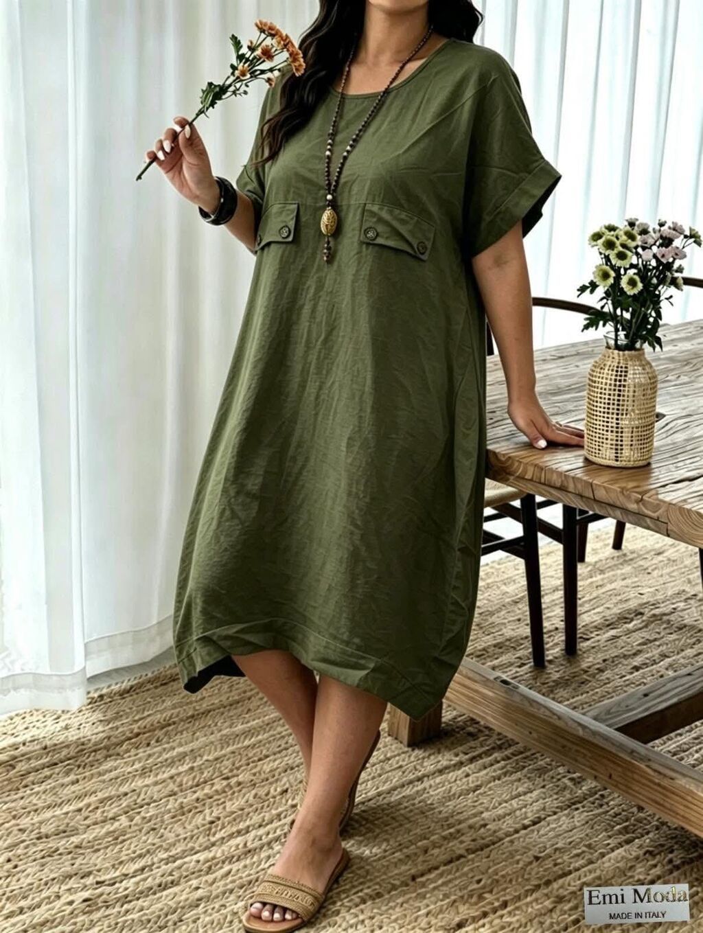 04. Haljina za punije 2XL 3XL 4XL Cena : 2.400 dinara A