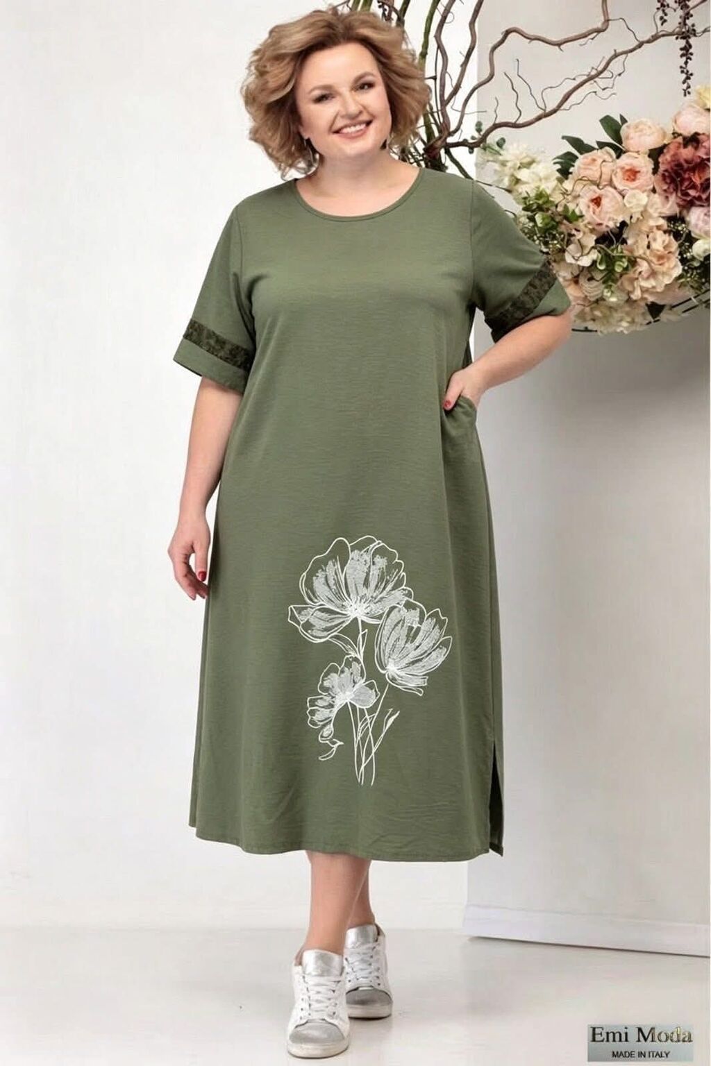 04. Haljina za punije 2XL 3XL 4XL Cena: 2.250 dinara A
