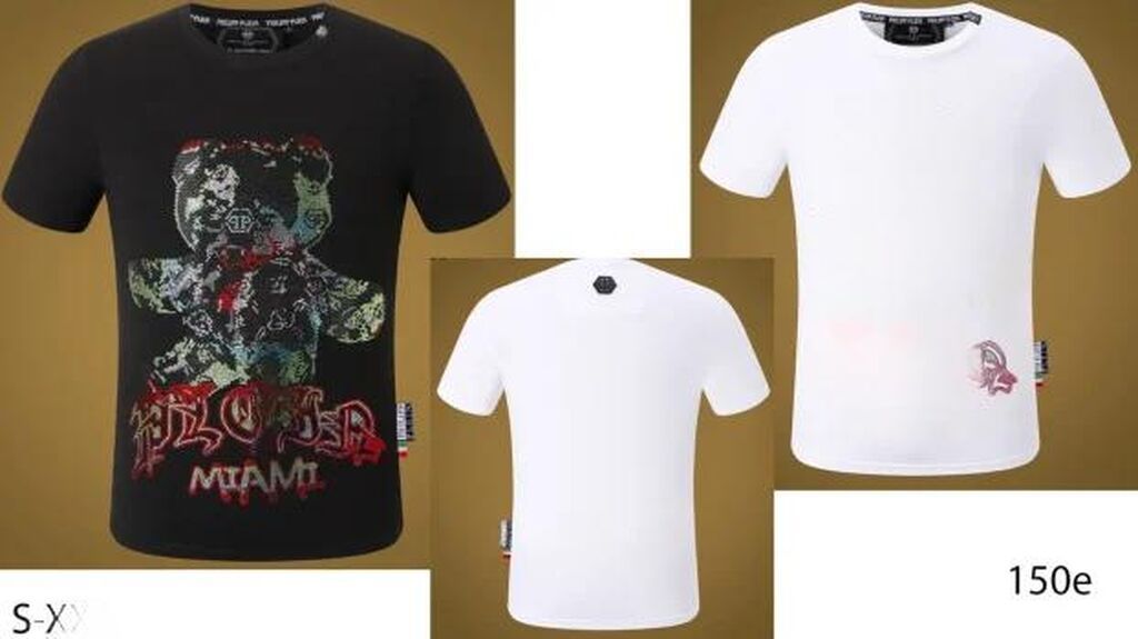 Men's T-shirt Philipp Plein, bоја - Crna