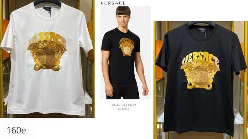 Men's T-shirt Versace, bоја - Bela