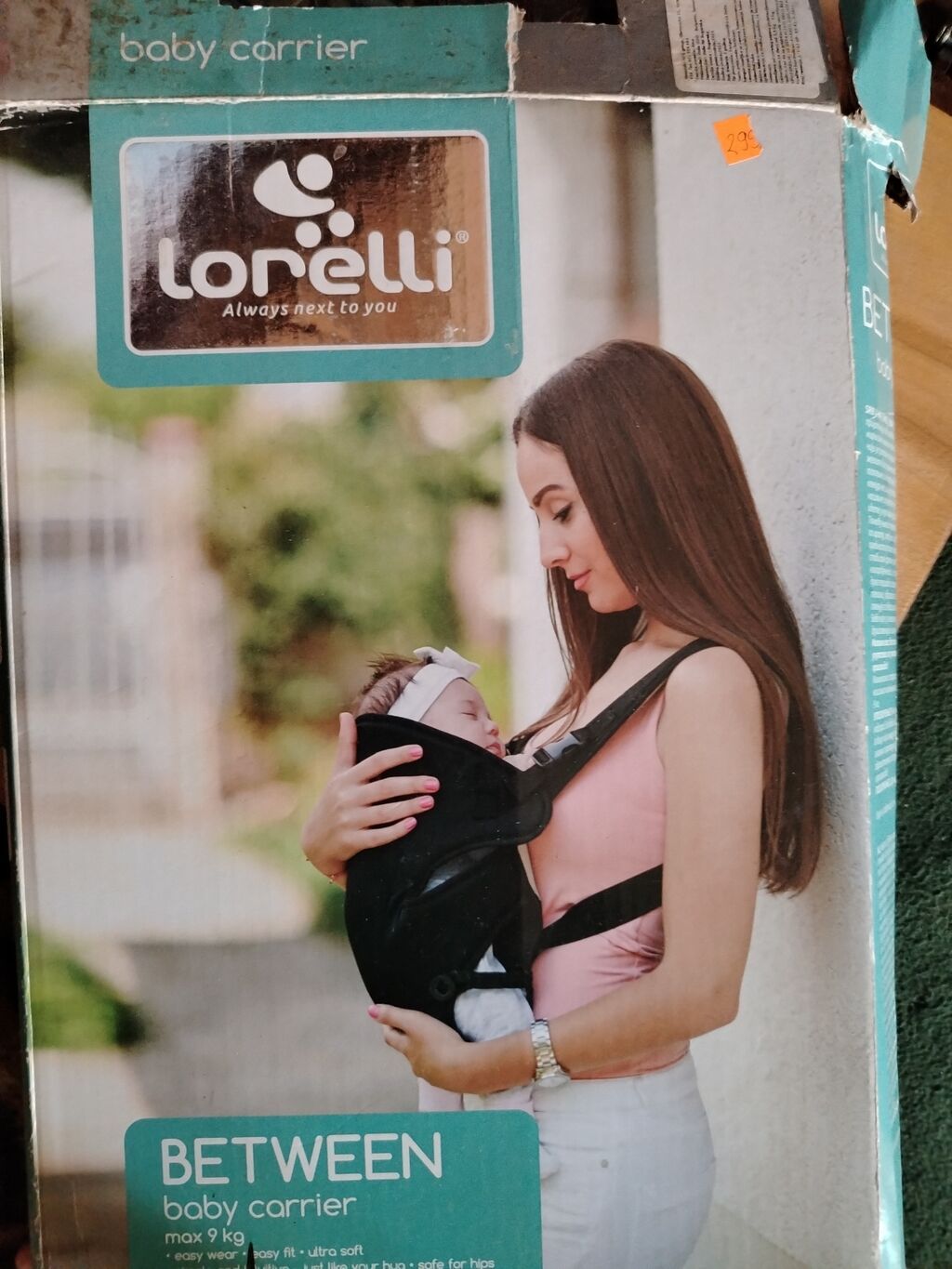 Komplet opreme za bebe 1) Nosiljka Lorelli BETWEEN - Baby carrier za