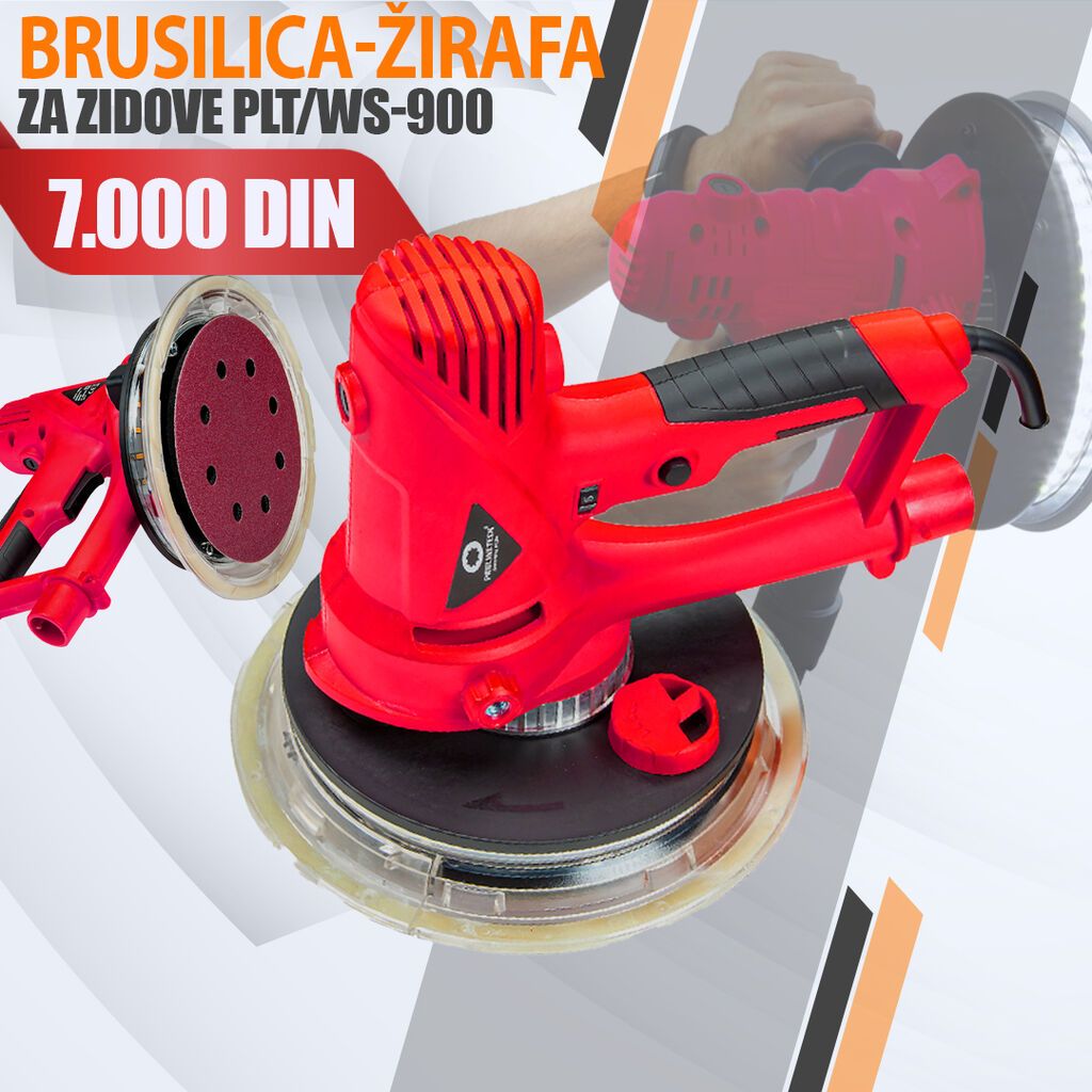 Brusilica „Žirafa“ za zidove PLT/WS-900 - Električna zidna brusilica