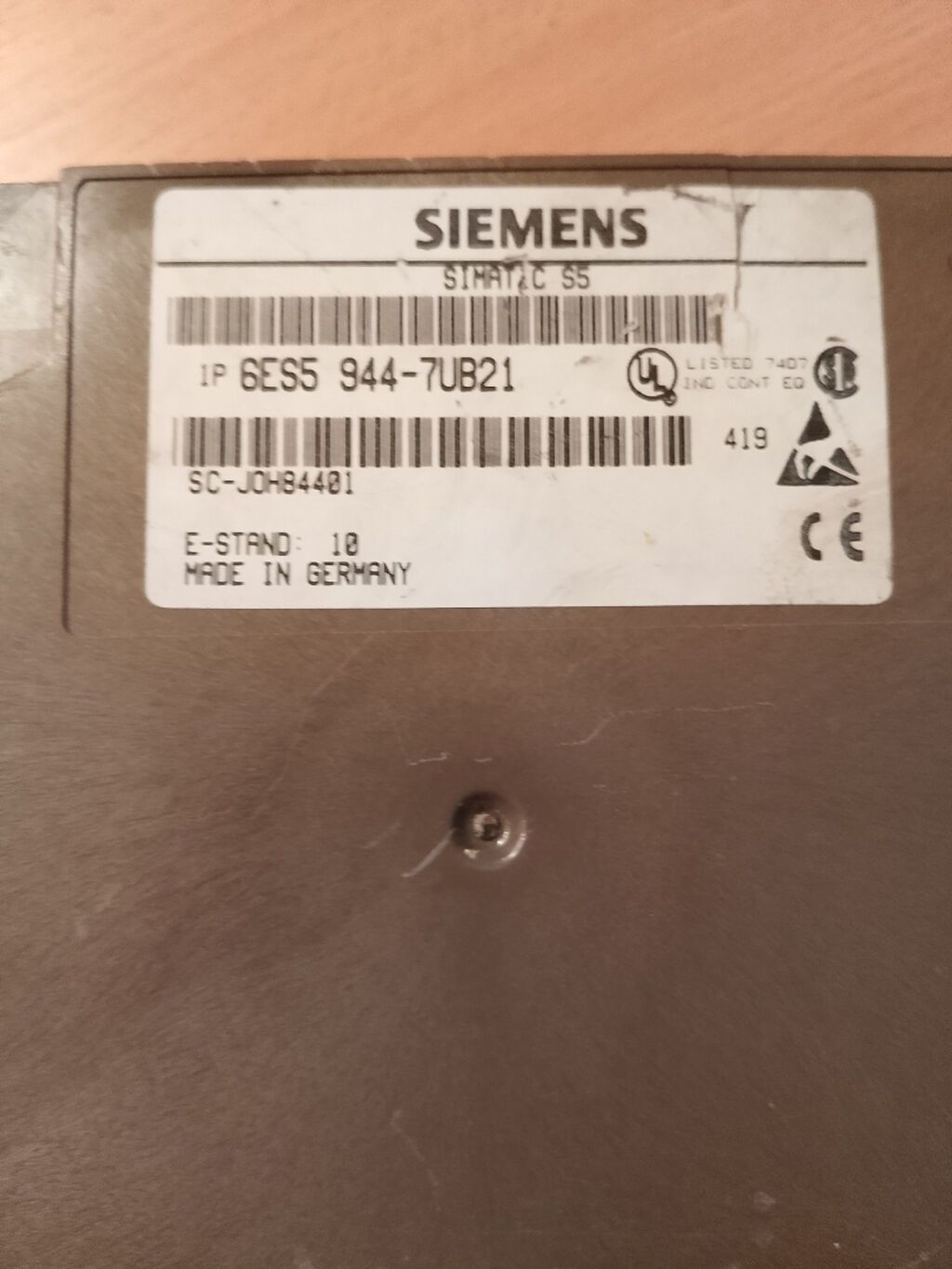 SIEMENS SIMATIC S5 CPU – model 6ES5 944-7UB21 (CPU 944B, S5-115U) -