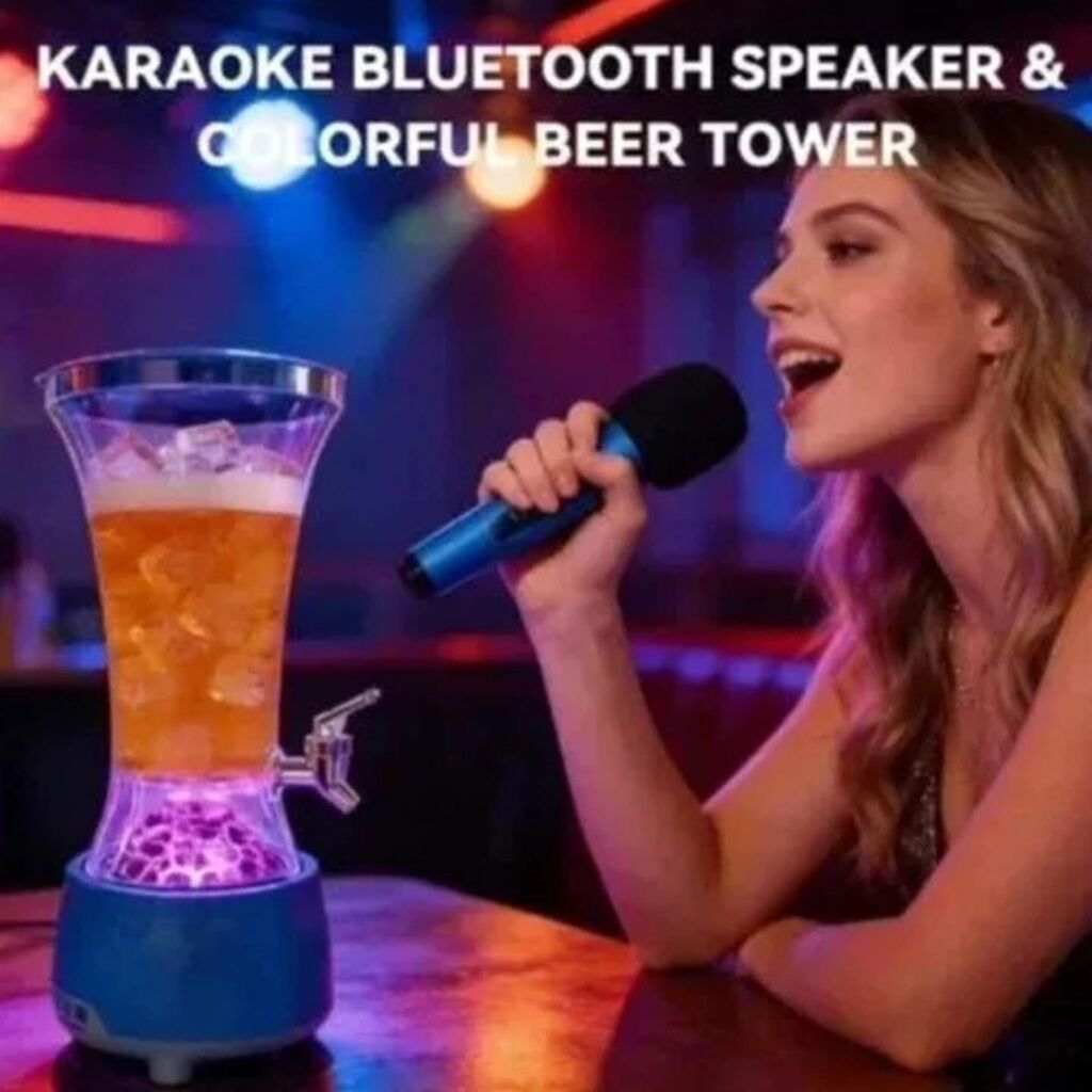 Bluetoot tocilica za pice SPK-H01 Karaoke Beer Tower, inovativni