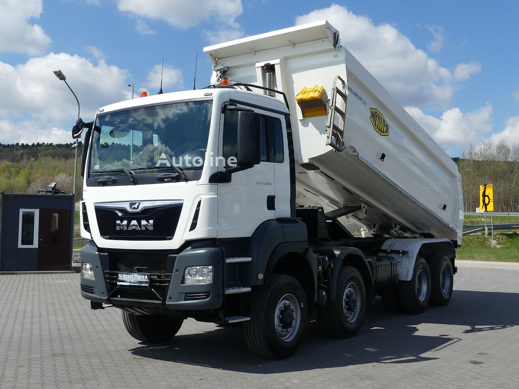 MAN TGS 41.460 / 8x8 / WYWROTKA MEILLER / MANUAL / NISKI PRZEBIEG TG kiper