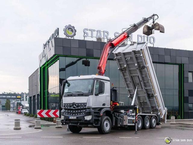 Mercedes-Benz AROCS 3643 8x4 Fassi F235A.2.23 Crane Kipper kiper