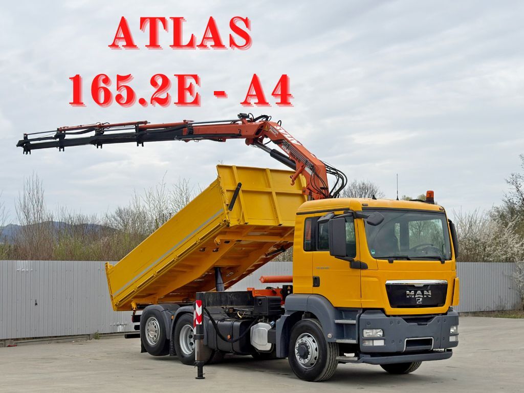 MAN TGS 28.360 * ATLAS 165.2E - A4 + FUNK * 6x4 kiper