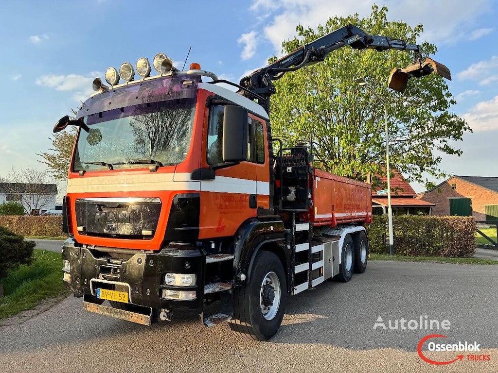 MAN TGS 26.440 6x6 Euro 4 handgeschakeld met 2 zijden kipper en Palf kiper