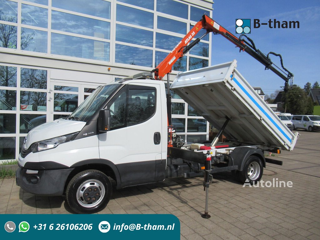 IVECO Daily 35C14 2.3 375 Kipper + ATLAS 35-A2 Kraan Krane Crane kamion kiper < 3.5t