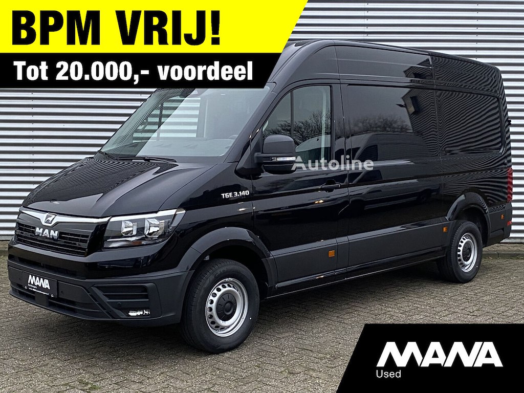 Novi MAN TGE 3.140 L3H3 Automaat 140PK Zwart NIEUW MODEL Cruise control C minibus furgon