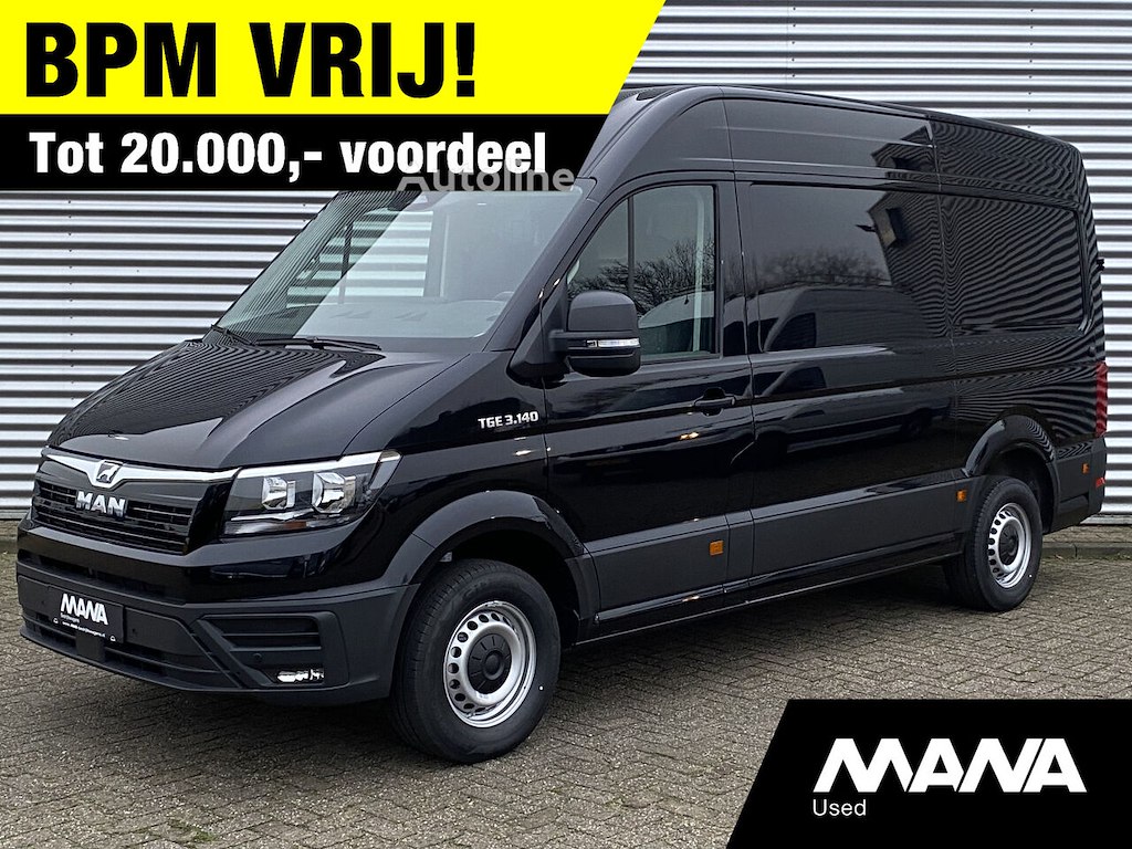 Novi MAN TGE 3.140 L3H3 Automaat 140PK Zwart NIEUW MODEL Cruise control C minibus furgon