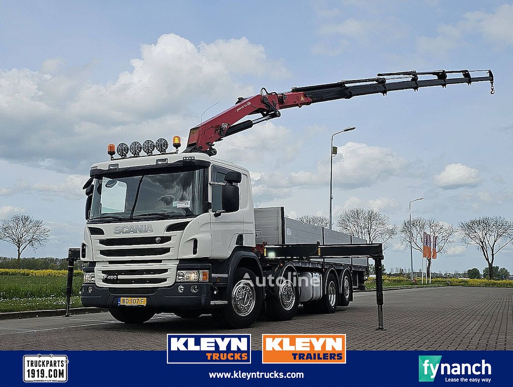 Scania P450 8X2*6 HMF 2620-K6 kamion s ravnom platformom