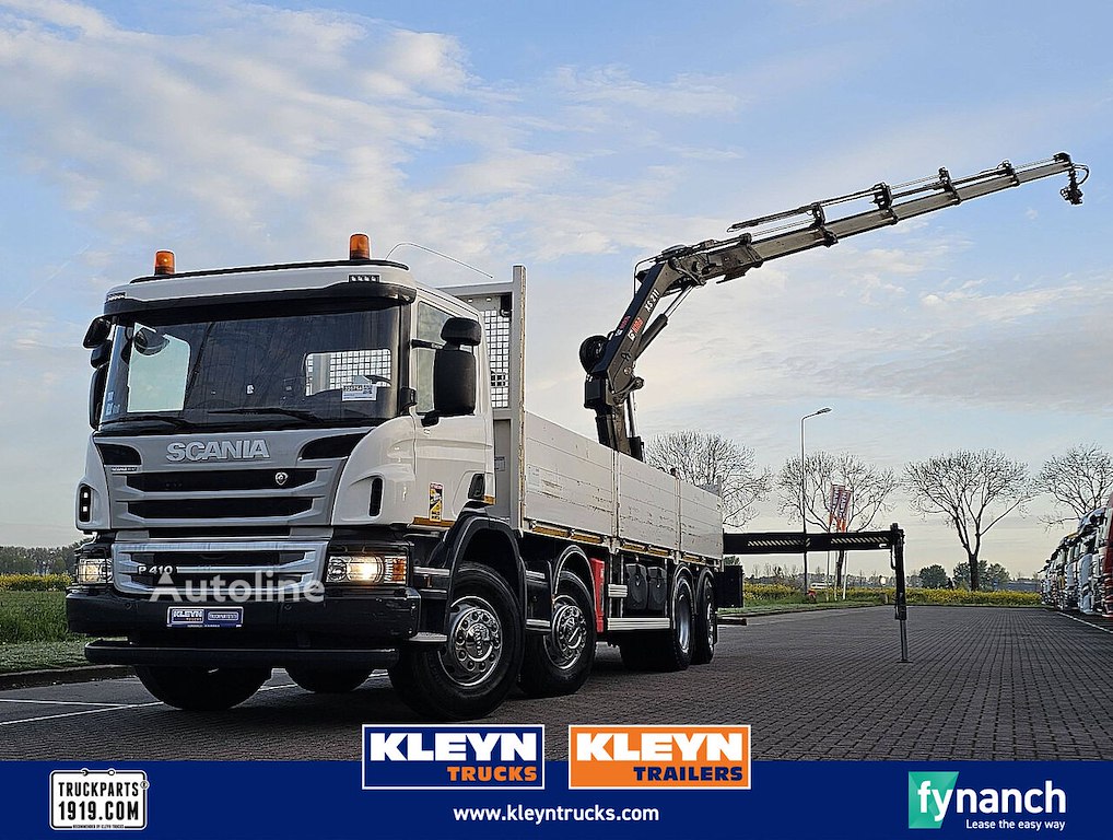 Scania P410 HIAB 211 EP-5 HIDUO kamion s ravnom platformom