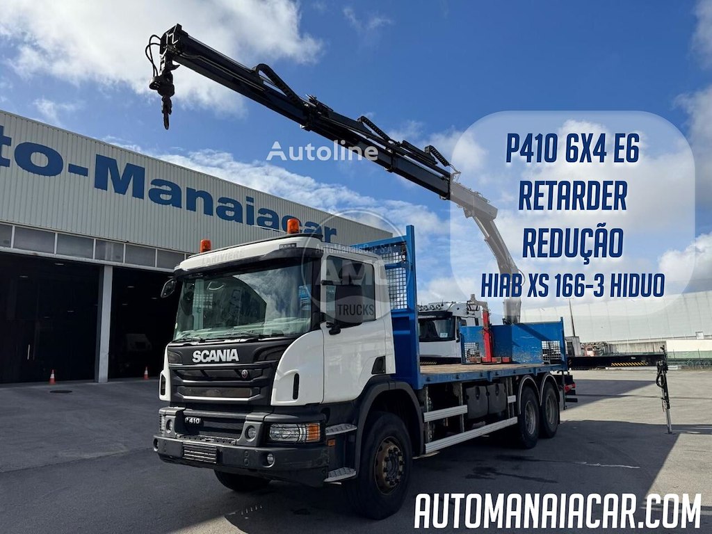 Scania P410 kamion s ravnom platformom