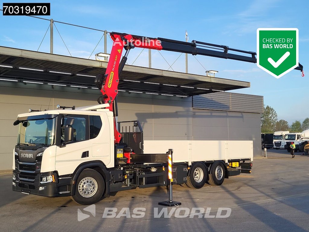 Scania P420 6X2 NEW! Palfinger PK24001 SLD5 Retarder Lift+steering axle kamion s ravnom platformom