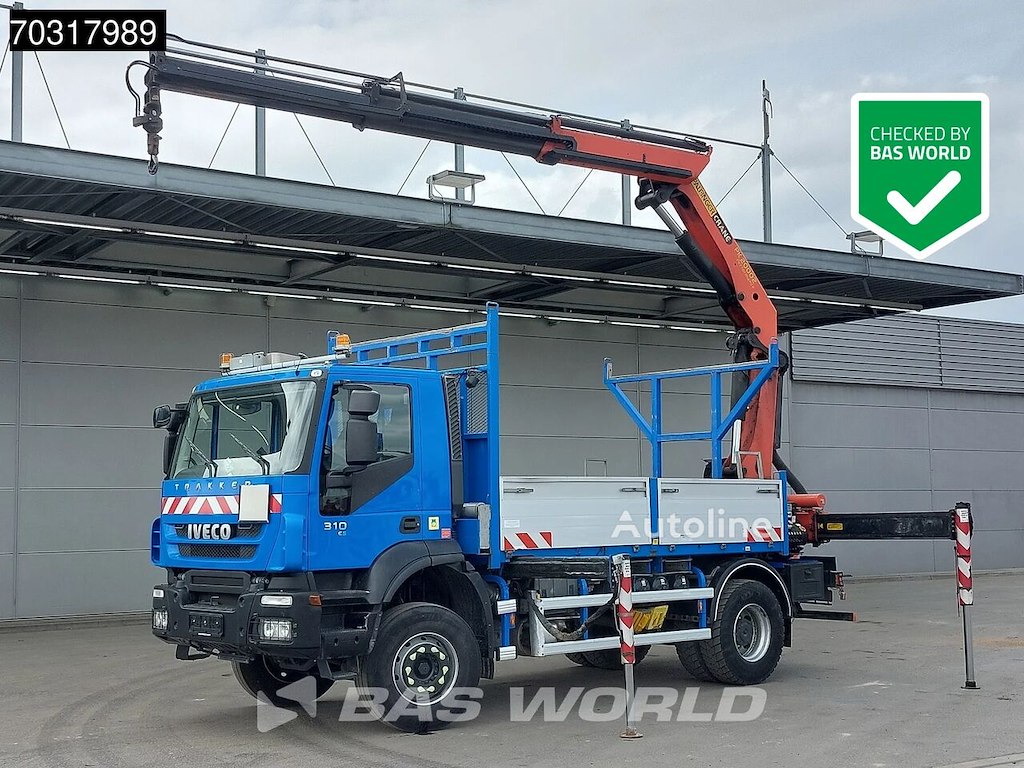IVECO Stralis 310 4X2 Palfinger PK 20002 Kran Crane Steelsuspension Ma kamion s ravnom platformom