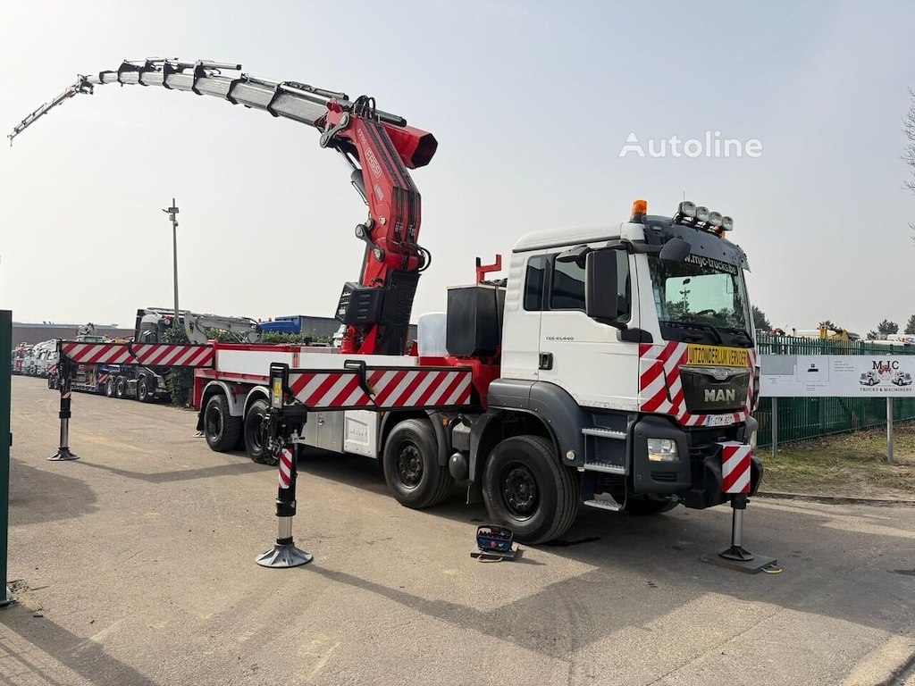 MAN TGS 41.440 8x4 + (45m!) CRANE FASSI F2150 RAL 8+6 FLY-JIB - 7x S kamion s ravnom platformom