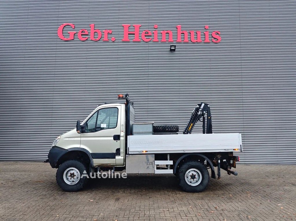 IVECO Daily 55S17W 4x4 Hiab 022T Winch! kamion s ravnom platformom