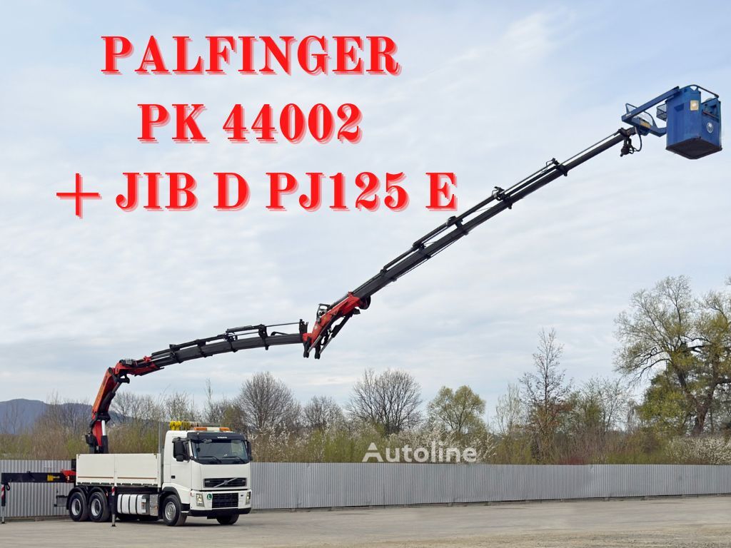 Volvo FH 480 * PK 44002 +JIB PJ125 E+FUNK * 8x4 kamion s ravnom platformom