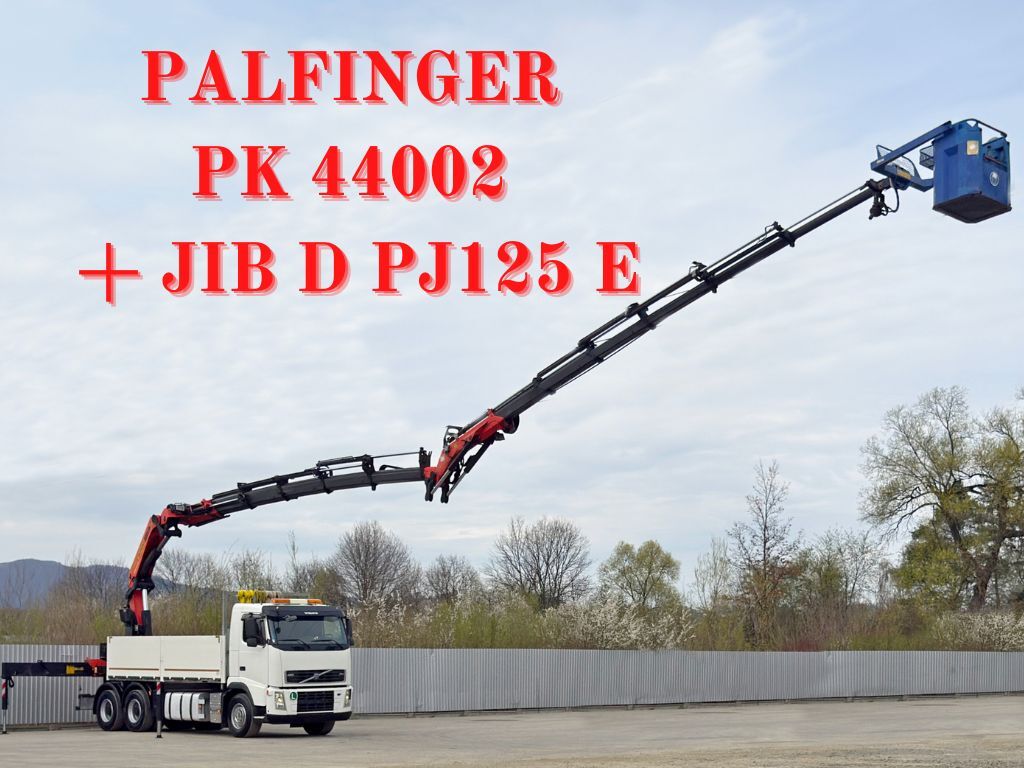 Volvo FH 480 * PK 44002 +JIB PJ125 E * 8x4 * TOP kamion s ravnom platformom