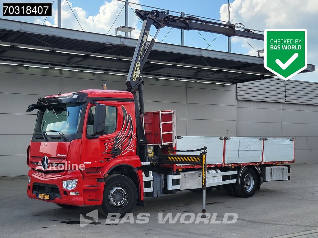 Mercedes-Benz Antos 2132 4X2 NL-truck Palfinger PK12002-EH Kran Crane Automati kamion s ravnom platformom