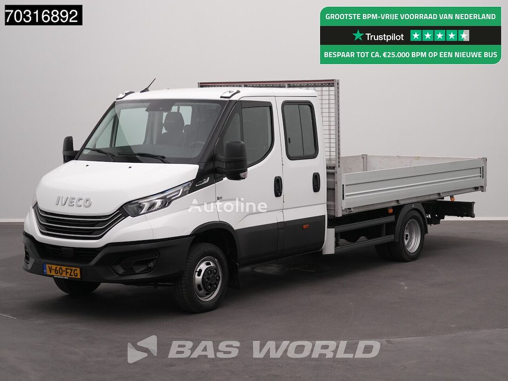 IVECO Daily 40C16 Automaat Dubbel Cabine Open Laadbak 3,5t Trekhaak 16 kamion s ravnom platformom