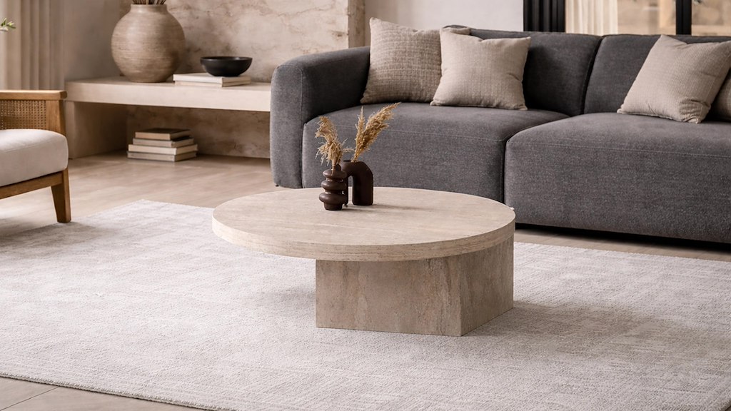 Klub sto 972 travertine