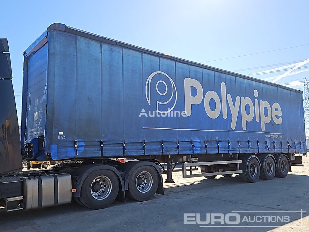 Prodaje se Dennison Tri Axle Curtainsider Trailer poluprikolicu sa kliznom ceradom na aukciji