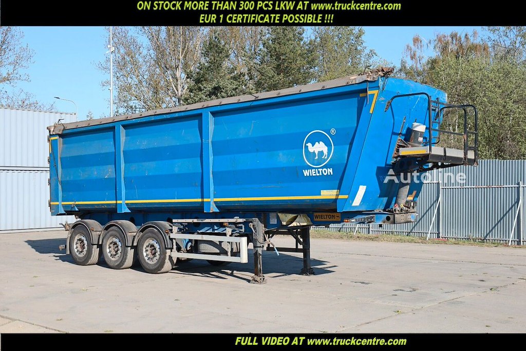 Wielton NW-3, 42 TONS, HARDOX, 51 m3,LIFT AXLE,SAF AXLES poluprikolica kipera